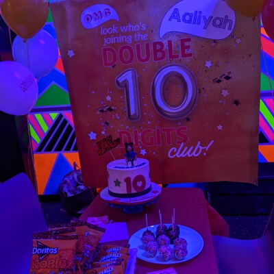 Double Digits Birthday Decorations, 10th Birthday Backdrop, 10 Double ...