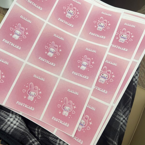 Kpop Photocard Binder Filler : Kawaii Character Black Pack! [digital ...