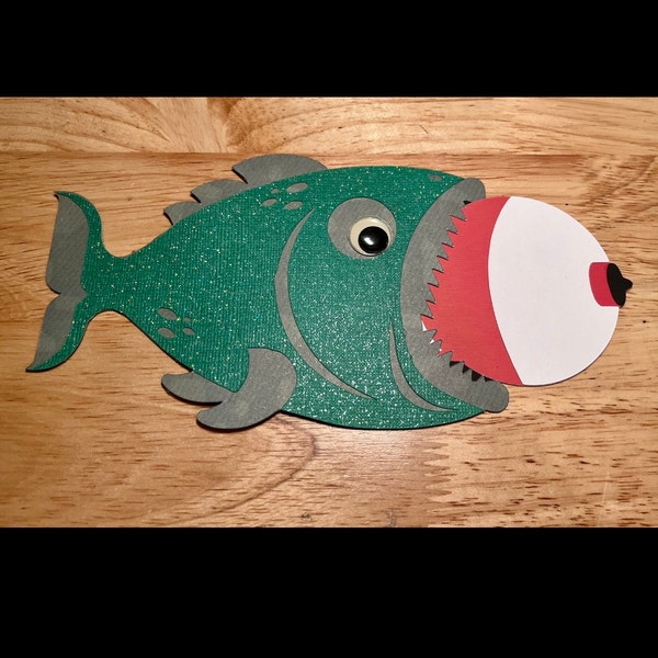 Fishing Birthday Card Template, Fish Birthday Card, Birthday Card ...