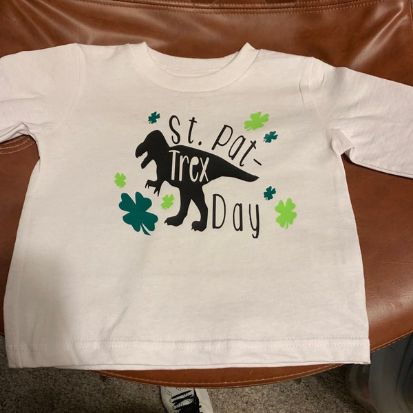 St Patricks Kids Svg, Dinosaur St Patricks Day Shirt, Dinosaur St ...