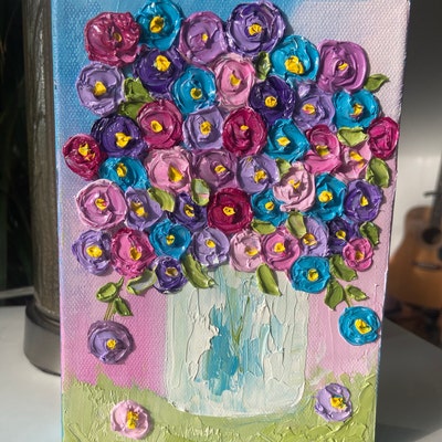 Original Ranunculus Watercolor, Floral Vase Series, Ranunculus Original ...