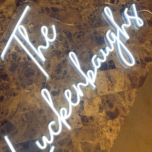Custom Wedding Neon Sign, Battery Operated Upgrade Available | Wedding ...