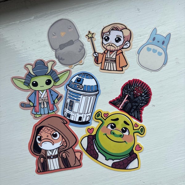 Obi Wand Kenobi Obi-wan Kenobi Sticker Star Wars Sticker Movie Sticker ...