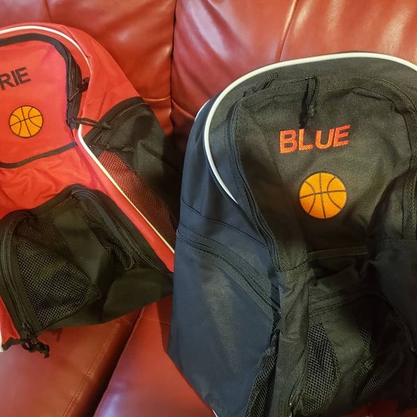 Personalized Volleyball Backpack With Name & Embroidered Volleyball ...