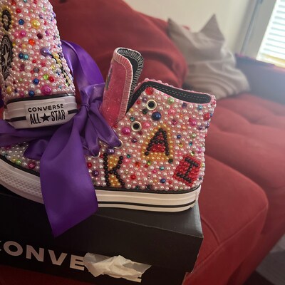 Shades of Pink Custom Converse - Etsy