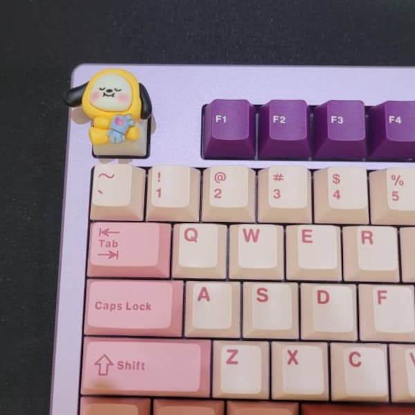 Cute BT21 BTS Cooky Jungkook PBT Mechanical Keycap - Etsy
