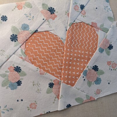 Heart Paper Piecing Pattern, PDF - Etsy