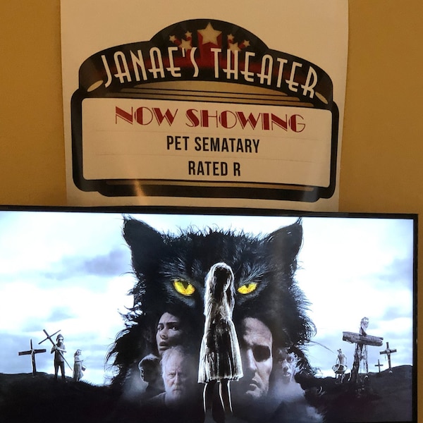 Custom Movie Theater Sign - Digital Download, DIY Printable Sign, Movie ...