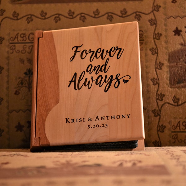 Personalized Photo Album, Custom Photo Album, Wood Photo Album, Wedding ...