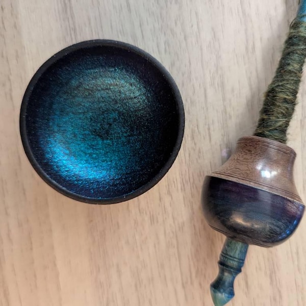 Electric Night Sparkle Drop Spindle - Red Violet Blue Shifting Colors ...