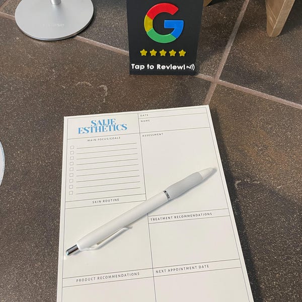 Custom Qr Stand W/ Business Card Holder and NFC Chip - Etsy