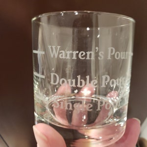 Custom Pour Line Whiskey Glass. Funny Whiskey Glass. Single - Etsy