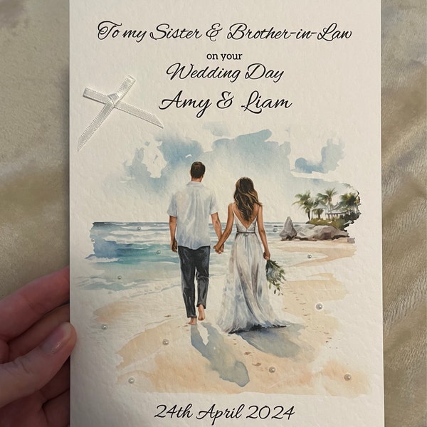 Personalised Lesbian Wedding Day Card Same Sex Couple Mrs And Mrs 0201