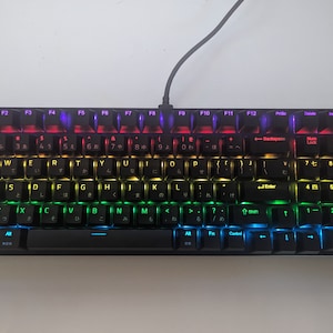 Custom Persona 5 Anime Theme Programmable Cherry MX RGB Mechanical ...