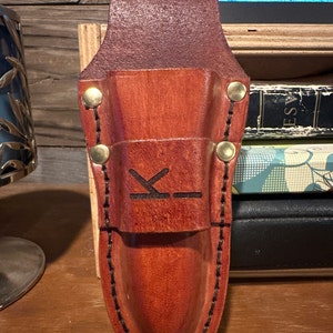 Flashlight Holster Leather Belt Loop Fits Smaller Flashlight up to 1 ...