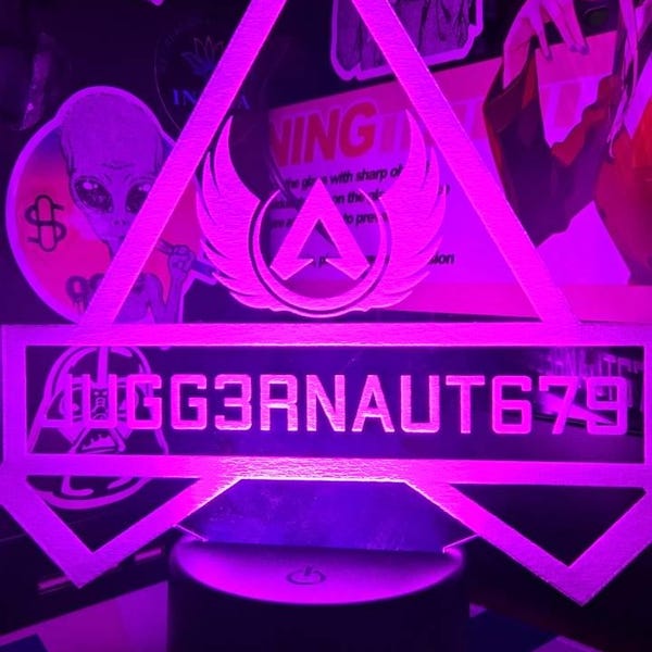Custom Classic MOBA Inspired Dual Base LED With Gamertag - for ...