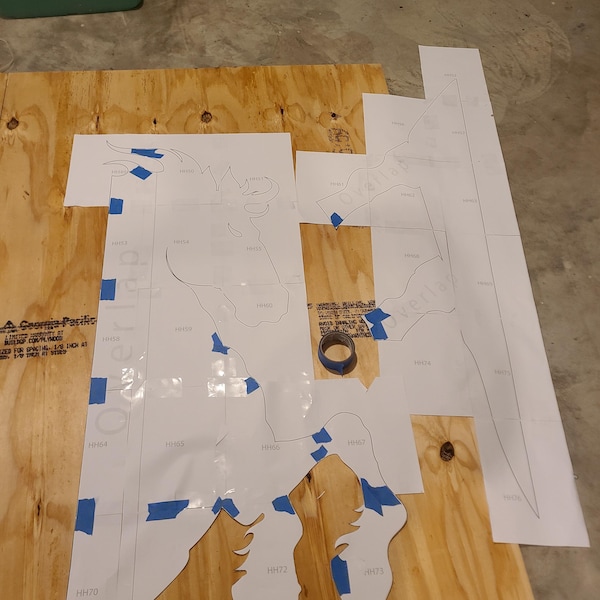 8ft Headless Horseman Template When Made. Printable Trace and Cut ...