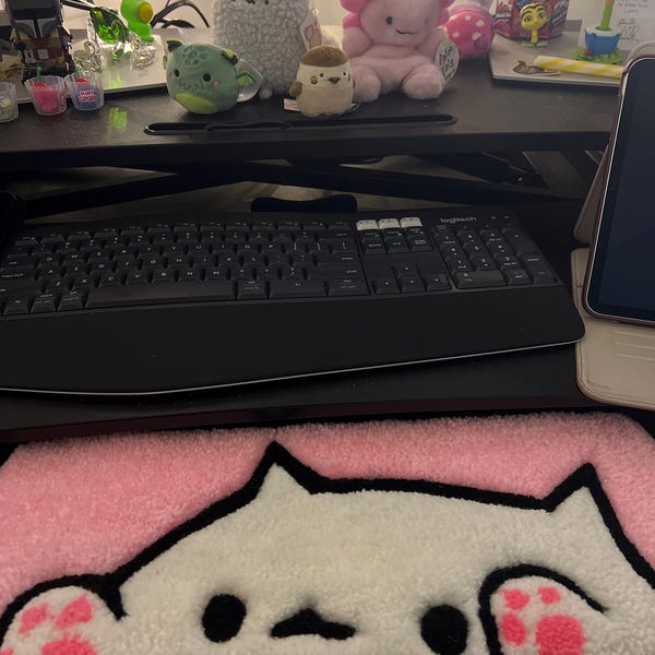 Anime Keyboard Tufted Rug / Handmade Fluffy Keyboard Rug - Etsy