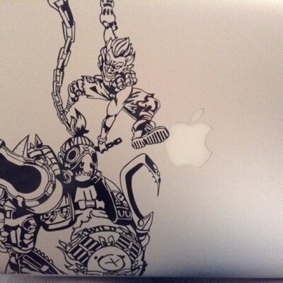 Overwatch Ana Champion Spray Art Action Laptop/window Printed Sticker ...