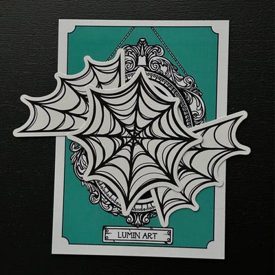 Spiders Web Sticker Set 3 Cobweb Stickers Vinyl Decals Gothic ...