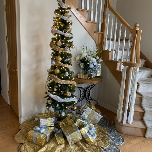 Luxury Ribbon, Designer Ribbon, Wired Ribbon, Diamond Print Velvet ...