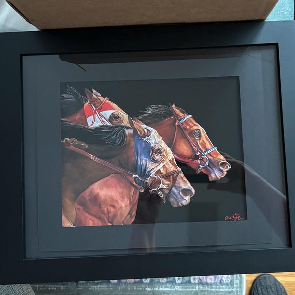 Kentucky Derby Winner Mystic Dan Wins "by A Nose" - Black - Etsy