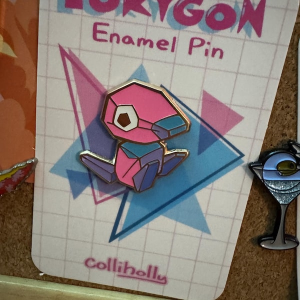 Porygon Glow-in-the-dark Hard Enamel Pin - 1in. - Etsy
