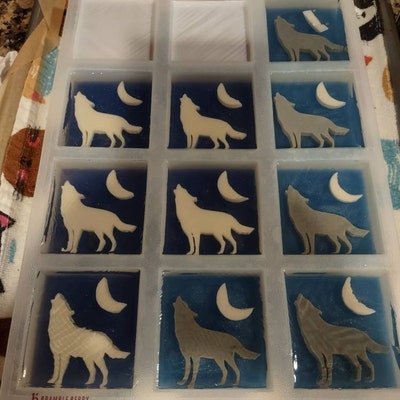 Wolf Silicone Mold, Food Safe Silicone Rubber Mould for Resin Polymer ...