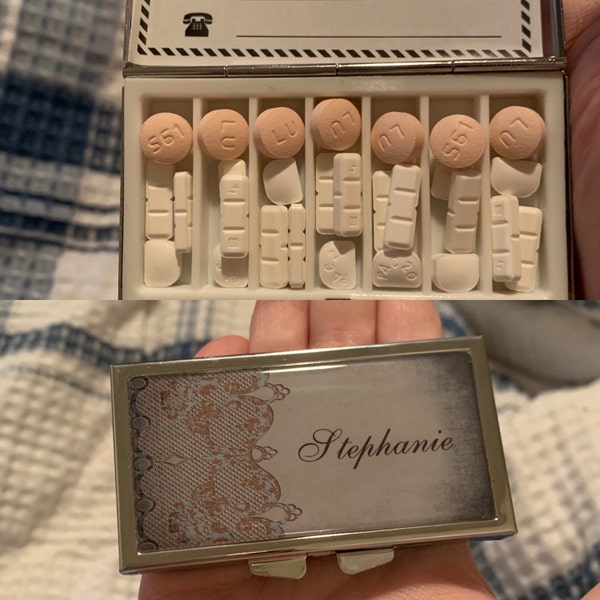 Personlized Pill Case, Custom Pill Case, Pill Case, 7 Day Pill Box ...