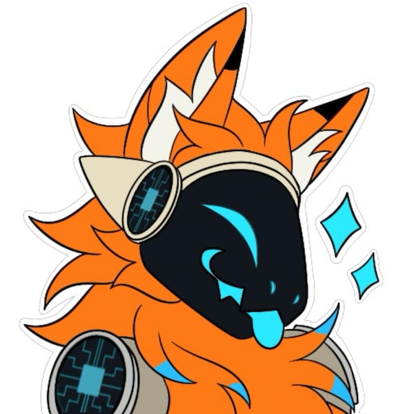 Digital Protogen Furry Emote/sticker Bases (pack 2) - Etsy