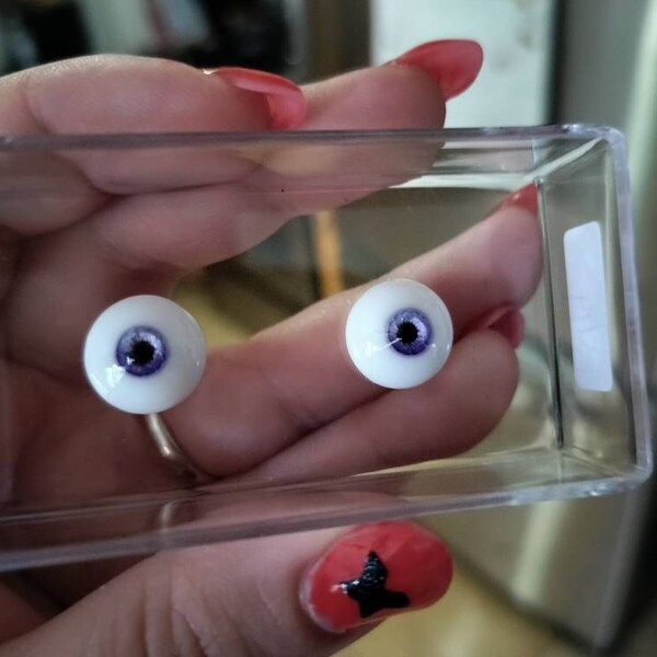1/3 1/4 1/6 BJD Doll Eyes, Handmade BJD Eyes, Gradient Purple Eyes ...