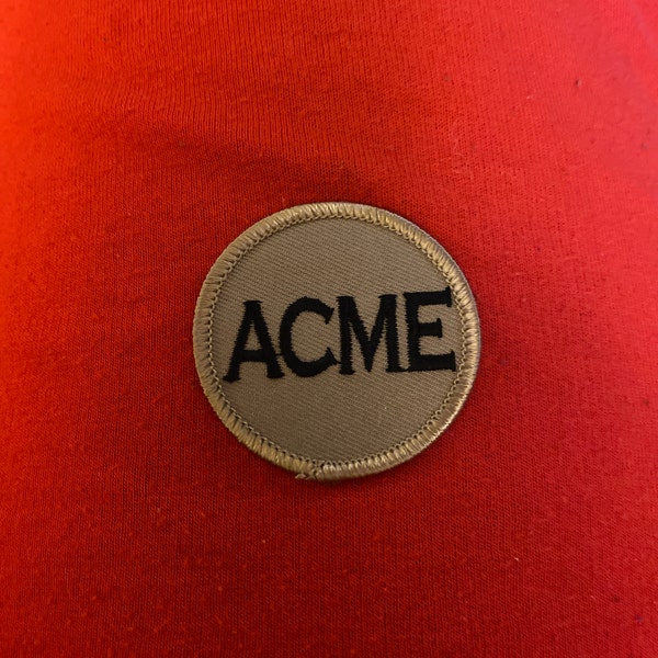 Acme Patch - 2 Inch Diameter Embroidered Patch - Etsy