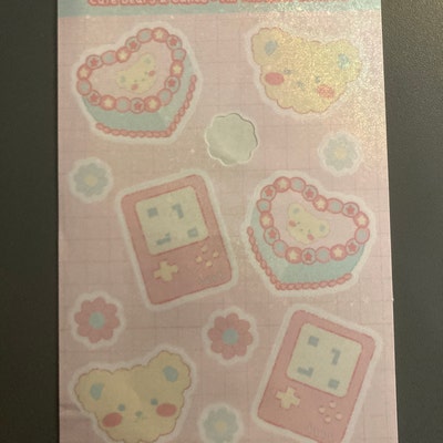 Cute Stickers, Clear Kawaii Stickers, Bunnies & Bears, Outline Stickers ...