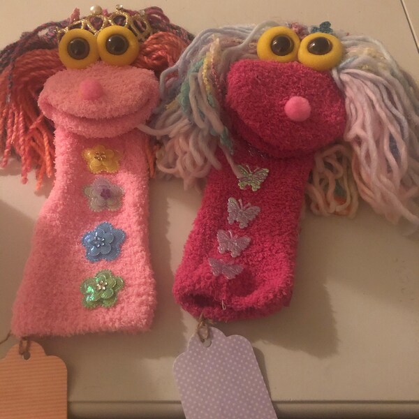 Funny Sock Puppet in Christmas Colors Gift for Young Children , Unique ...