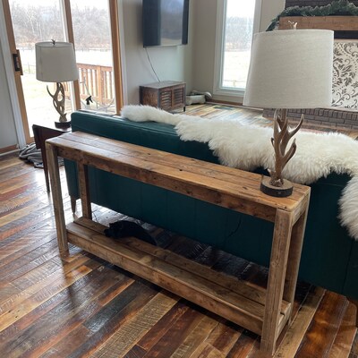 Natural Unfinished Sofa Table - Etsy Canada