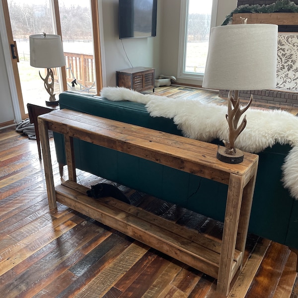Natural Unfinished Sofa Table - Etsy
