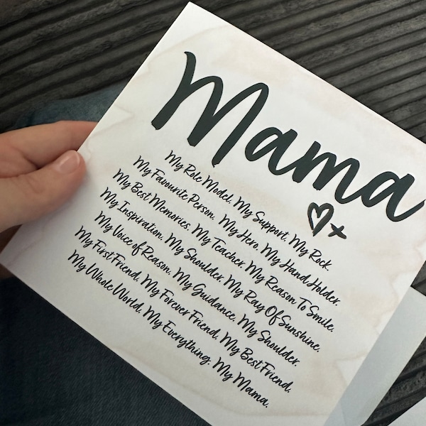 Mama Birthday Card - Birthday Card for Mama - Birthday Card Mama ...