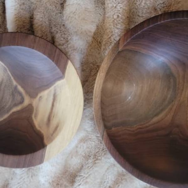 Hand Turned Black Walnut Bowl - Etsy