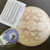 Sun and Moon Seed of Life Crystal Grid - Etsy Canada