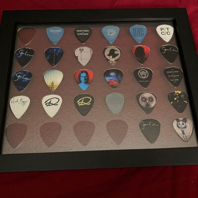 Guitar Pick Display Clear 8 X 10 Double Sided Horizontal Holds 30 ...