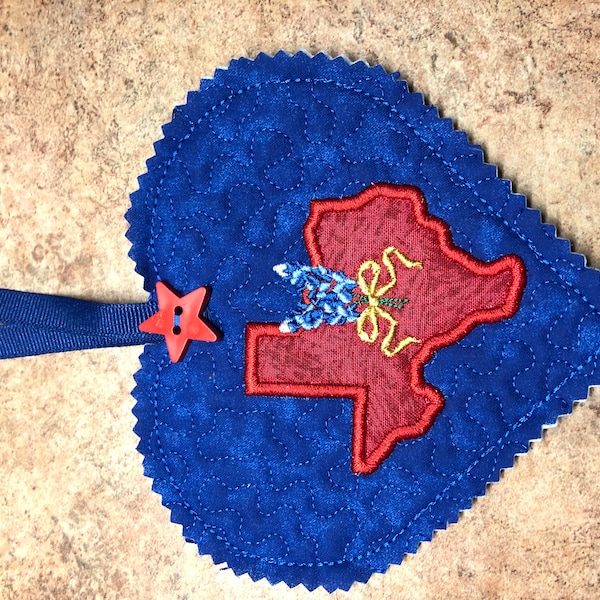 Texas State Applique – Machine Embroidery Design – Texas Outline ...