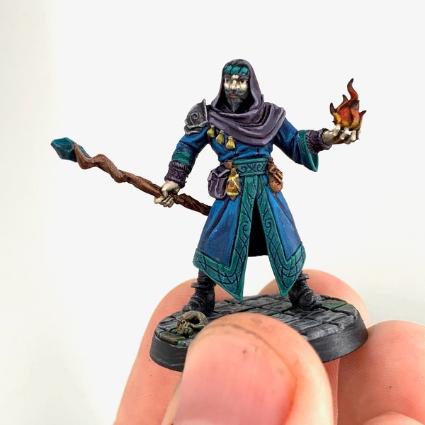 Arcanist Guild Apprentice V2 (30mm Base) 3D Printed Resin Miniature ...