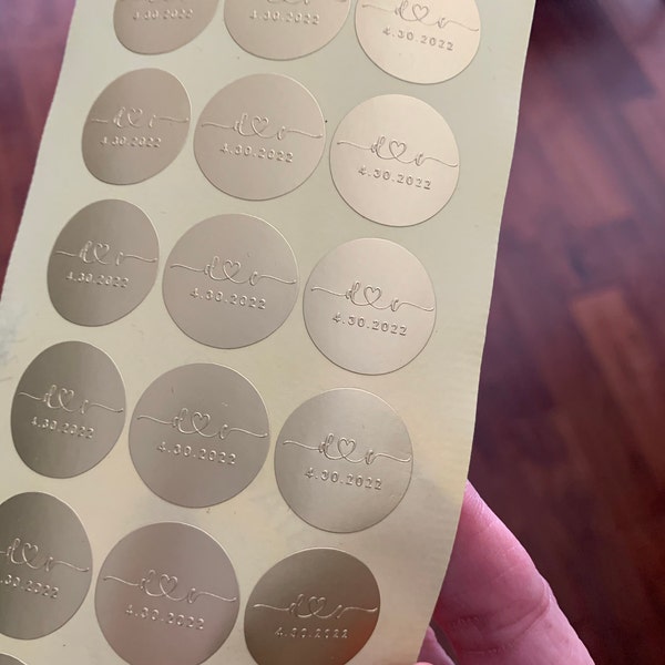 3cm_custom Made Gold/silver Embossed Raised Sticker/label, Embossing ...