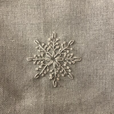 Five Snowflakes Christmas Embroidery Pattern Video Tutorial, Beginner Embroidery PDF Pattern ...