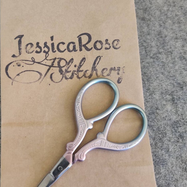 Gold, Pink, or Blue Vintage Embroidery Scissors; Sewing; Trimming ...