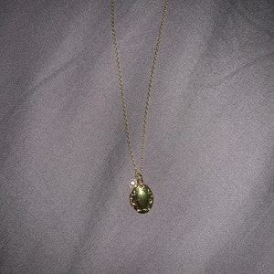 Personalized mermaid initial monogram locket necklace. | Etsy