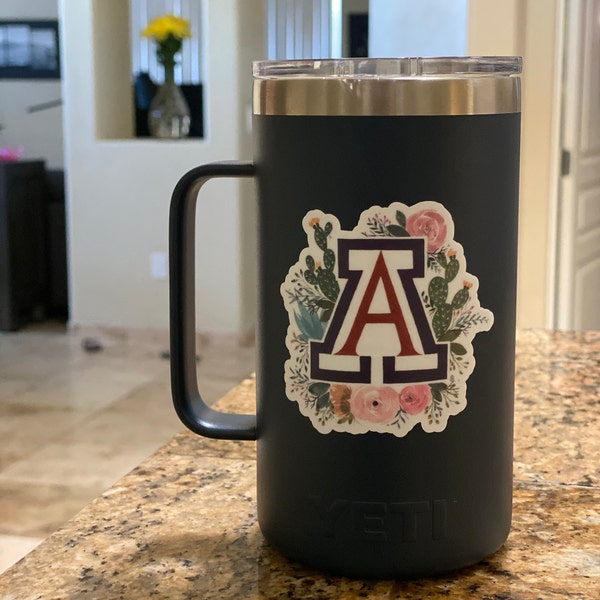 U of A Stickers-vinyl Stickers- Watercolor Vinyl Sticker-uofa Decor ...