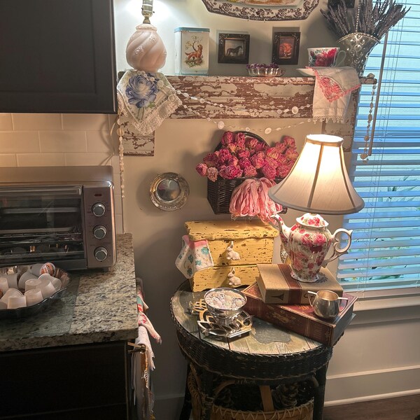 Vintage Farmhouse Box • Primitive Country Decor • European Farmhouse ...