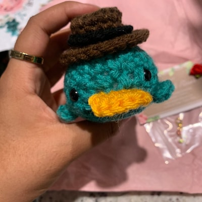 Amigurumi Crochet Platypus Plush Stuffed Animal Tag - Etsy