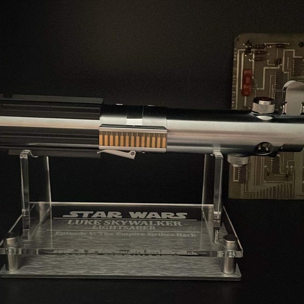Lightsaber Stand, Custom Engraved,metal and Plastic, Lightsaber Stand ...